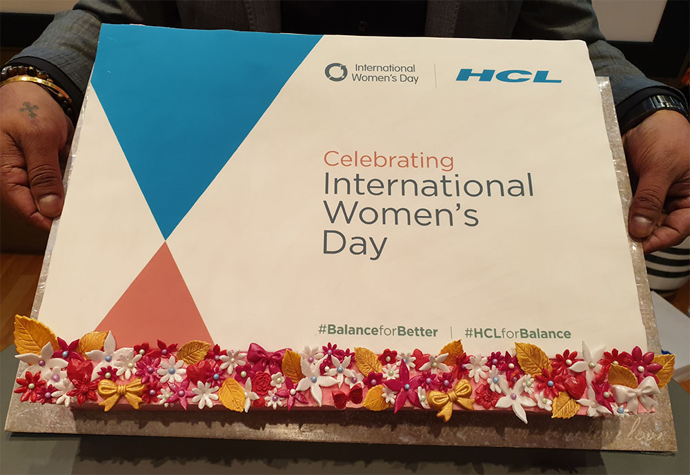 IWD: HCL offices around the world designed IWD cakes to symbolize balance